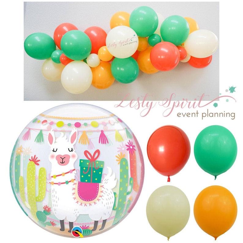 Helium Bubble Balloon * Llama Birthday Party Balloon * Happy Birthday ...