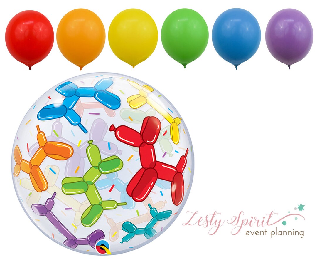 Helium Bubble Balloon * Balloon Dogs * Happy Birthday Balloon * 22 ...