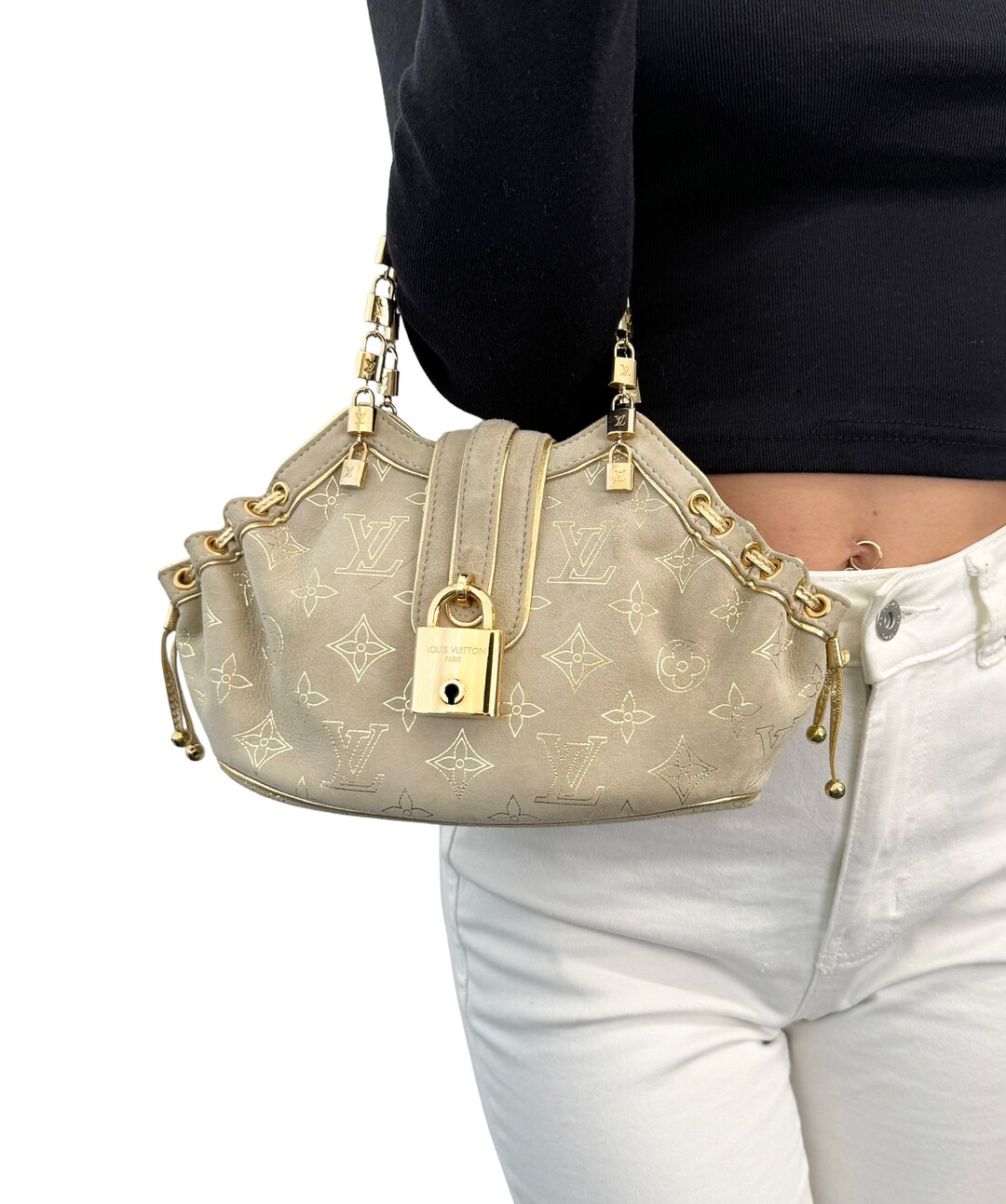 LOUIS VUITTON Vintage LV Logo Monogram Extraordinary Theda Pm Mini Bag ...