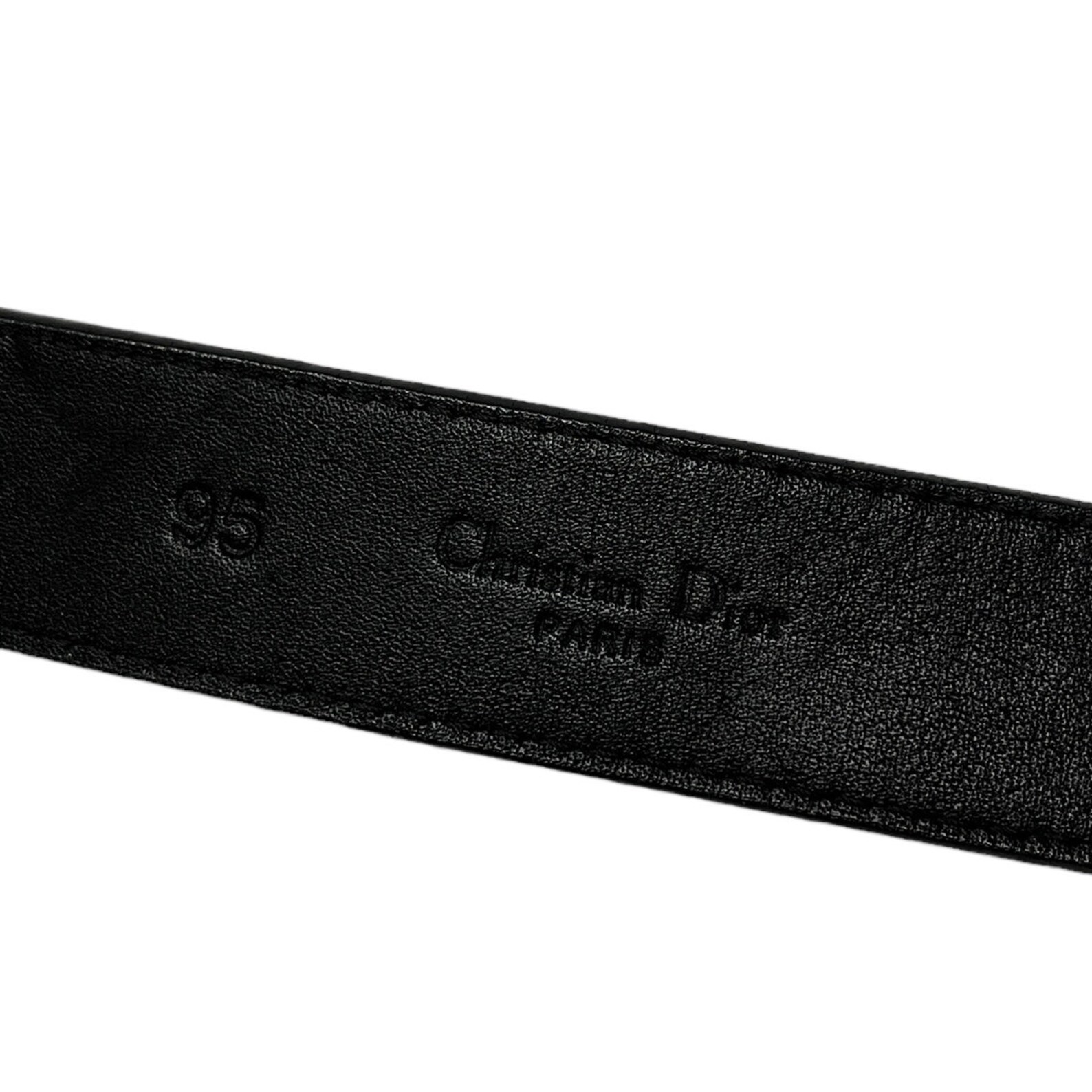 Christian Dior Vintage Logo Belt 95 Accessory Black Silver - Etsy