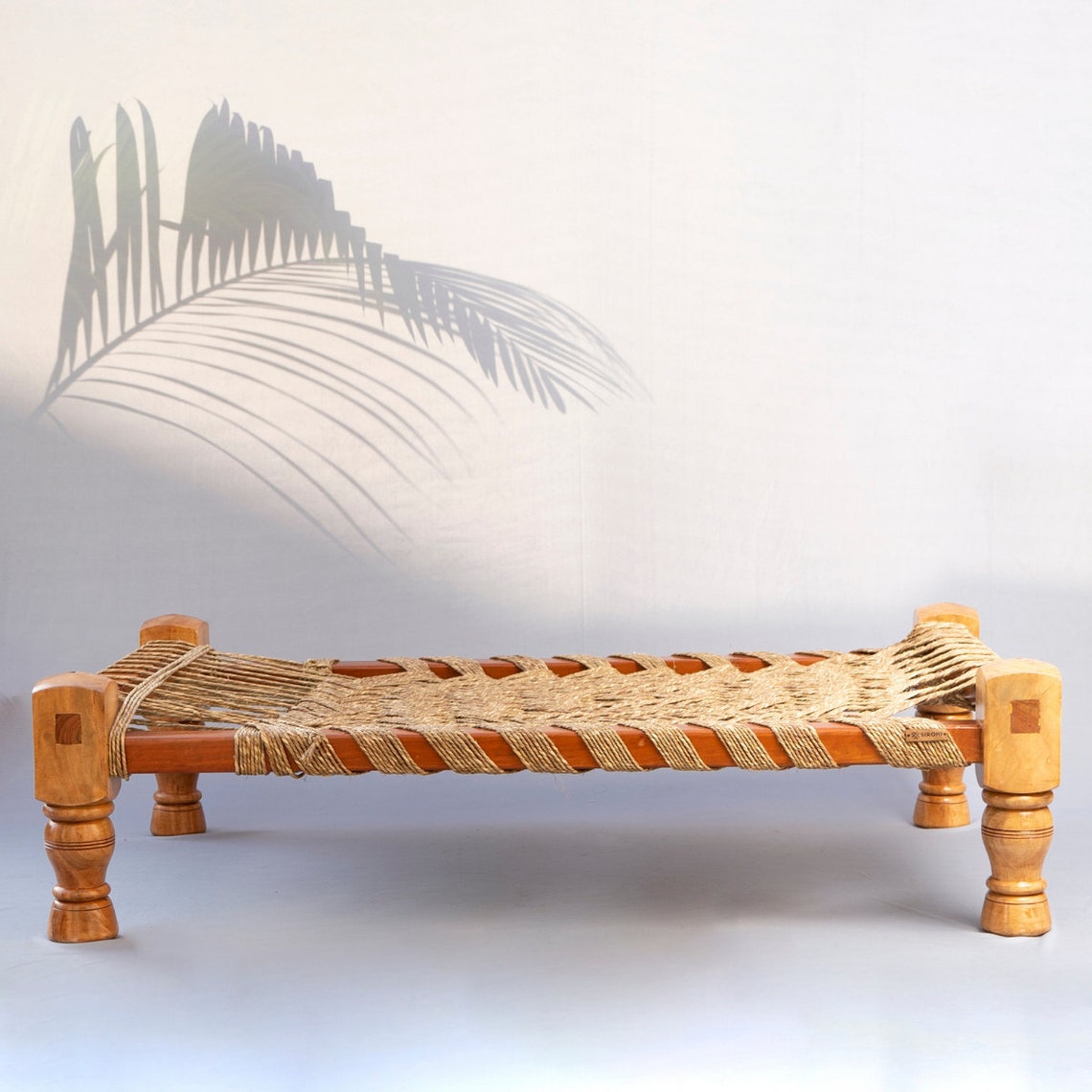 Moonj Grass Bed Indian Traditional Charpai Bed Modern Décor Moonj Grass ...