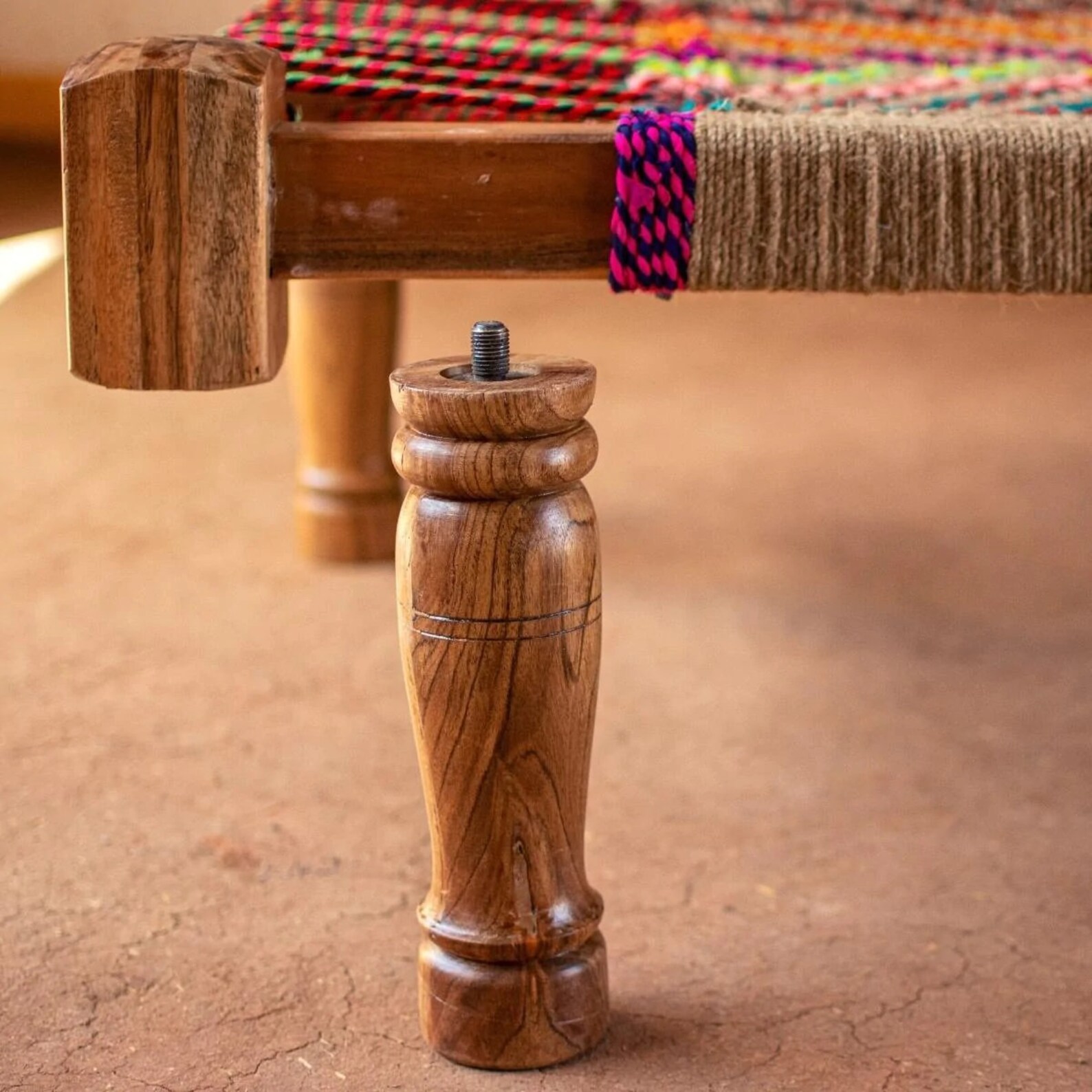 Colorful Indian Hand Woven Charpoy Bed for Modern Décor, Beautiful ...