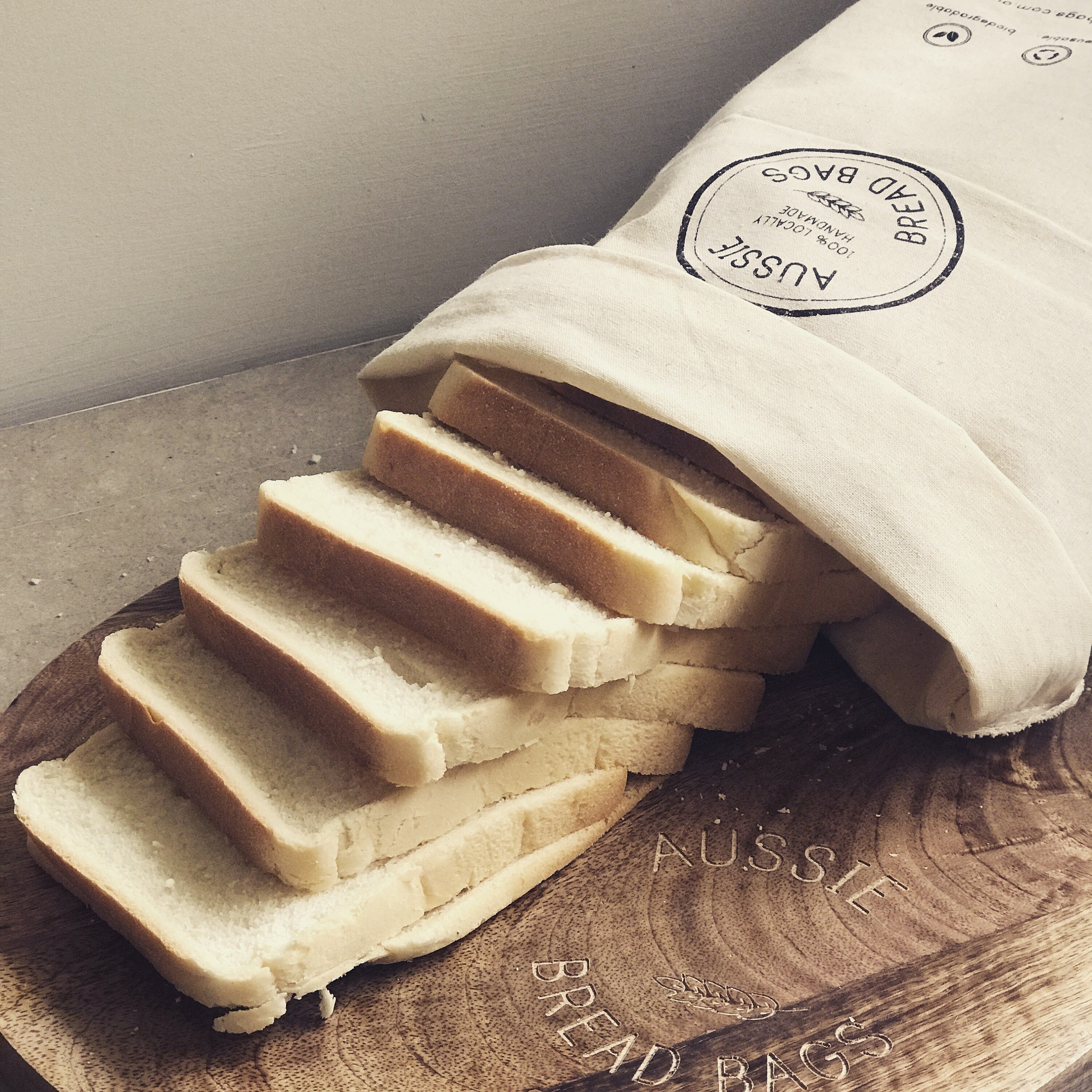 2 X Large Reusable Bread Bag Drawstring Calico Biodegradable - Etsy ...