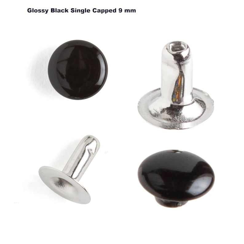 1000 Sets ( 2000 Pieces) Single or Double Capped Rivets 7mm 9 Mm 10mm ...