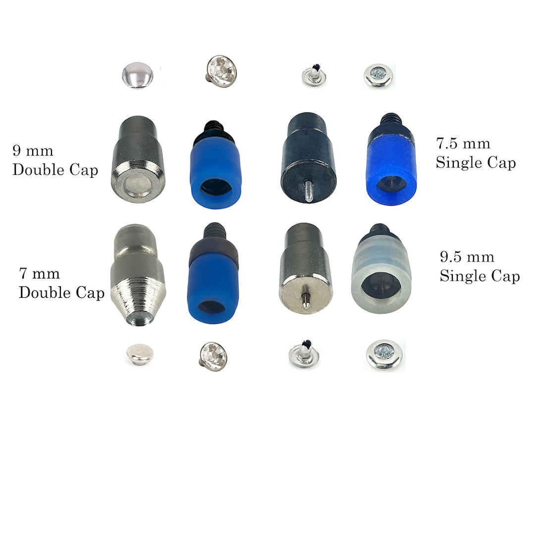 Hobby Trendy Rivet Dies Single Cap Double Cap Crystal and Nipple Rivet ...