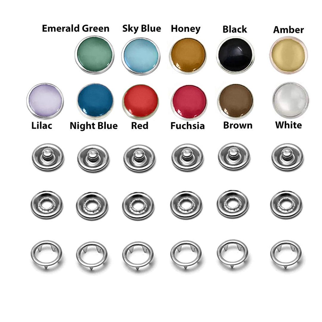 10.5/11 Mm White Pearl Capped Prong Snaps for Wjean Shirts Western ...