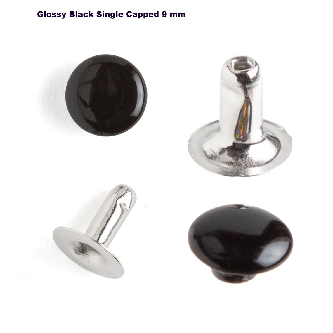 100sets (200 Pieces) of Rivets Your Choice of Size and Color 4 Mm to 11 ...