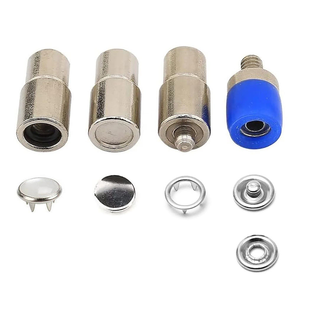 9.5MM Prong Snap Button Dies, 4 Options All in One, Open Ring , Cpped ...