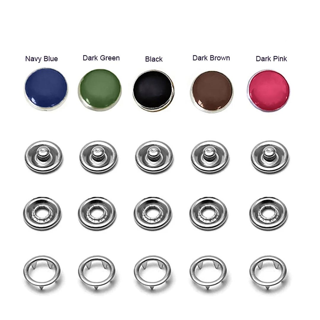 9.5 Mm Colored Pearl Capped Prong Snaps 20 Sets or 50 Sets for Shirt ...