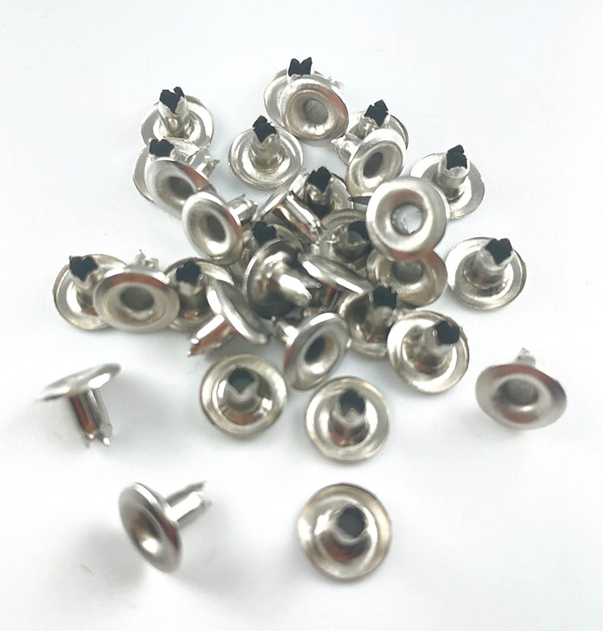 Crystal Rhinestone Rivets 9mm 7mm Double Cappped 9.5mm and 7.5mm Single ...