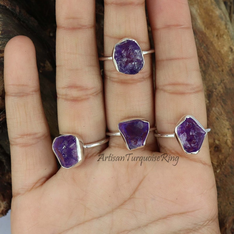 Healing Crystals Ring - Etsy