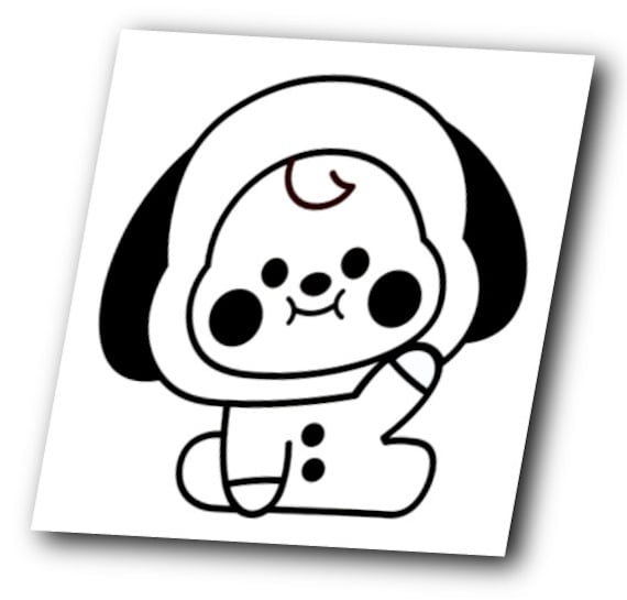 Baby Chimmy BT21 Vinyl Decal Sticker - Etsy Baby Chimmy BT21 Vinyl Decal Sticker - Etsy