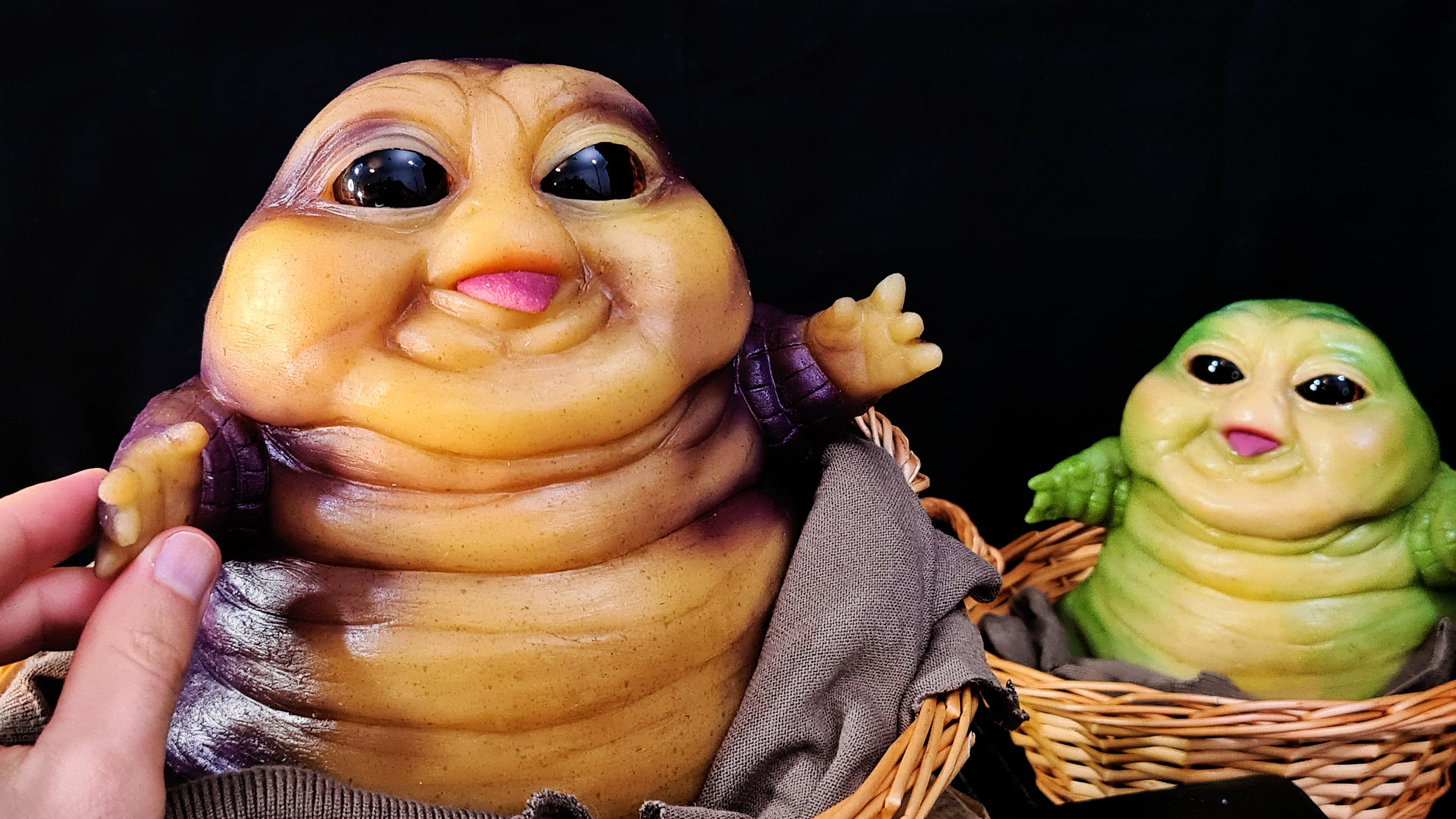 Baby Jabba - FX Grade Platinum Silicone Sculpture - Etsy