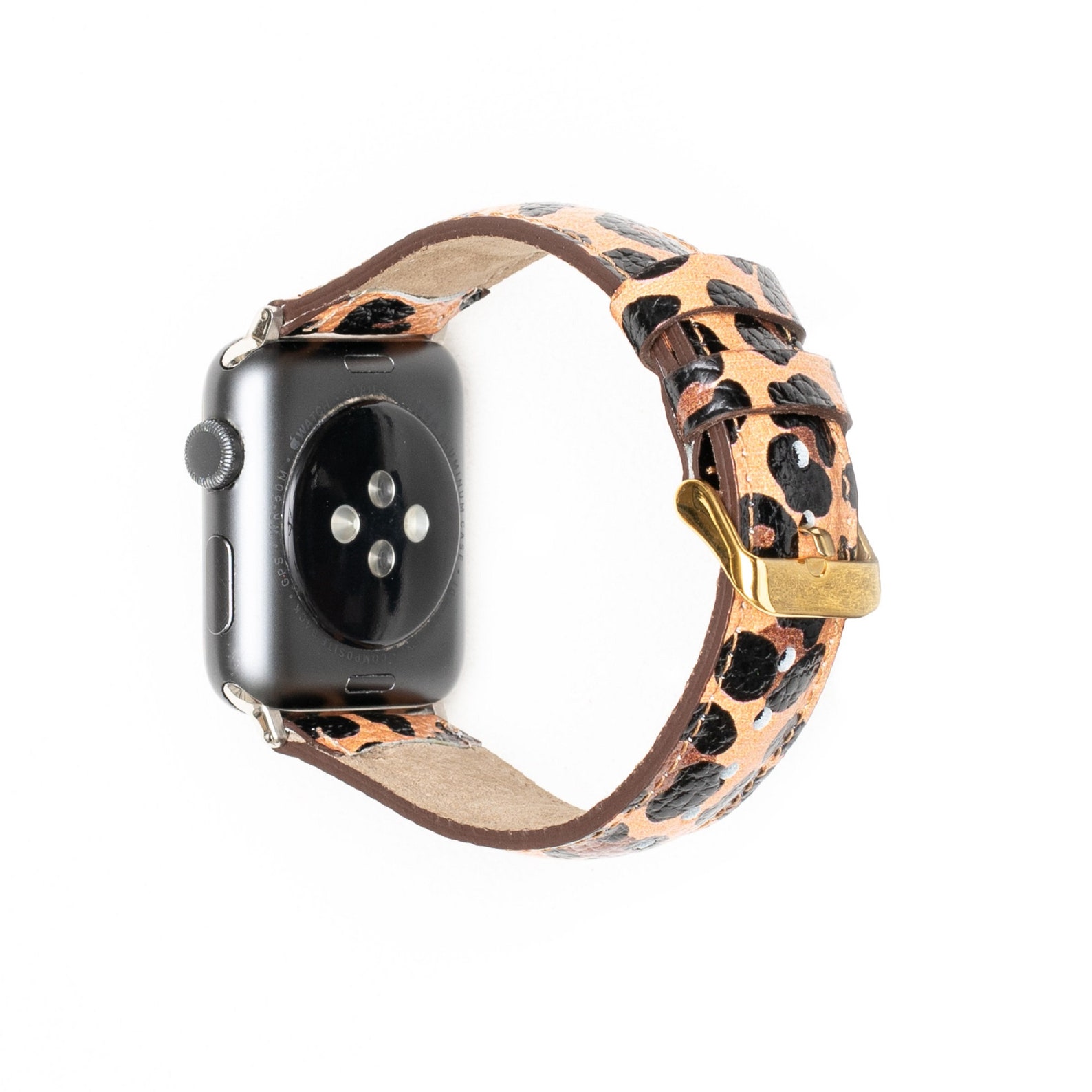 Leather Apple Watch band Leopard print Watch straps for | Etsy