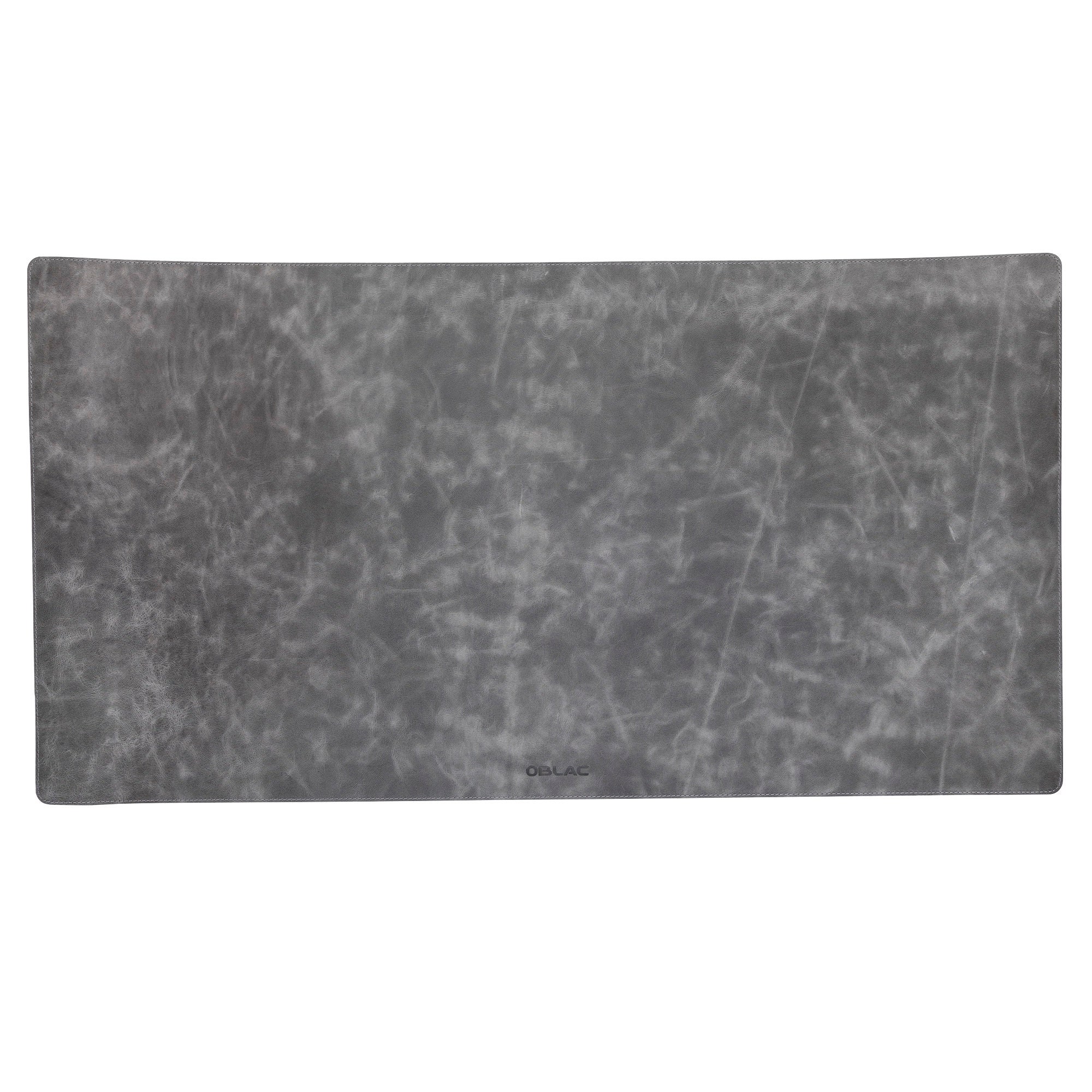 Desk mat in gray full calf leather desk pad best office gift | Etsy