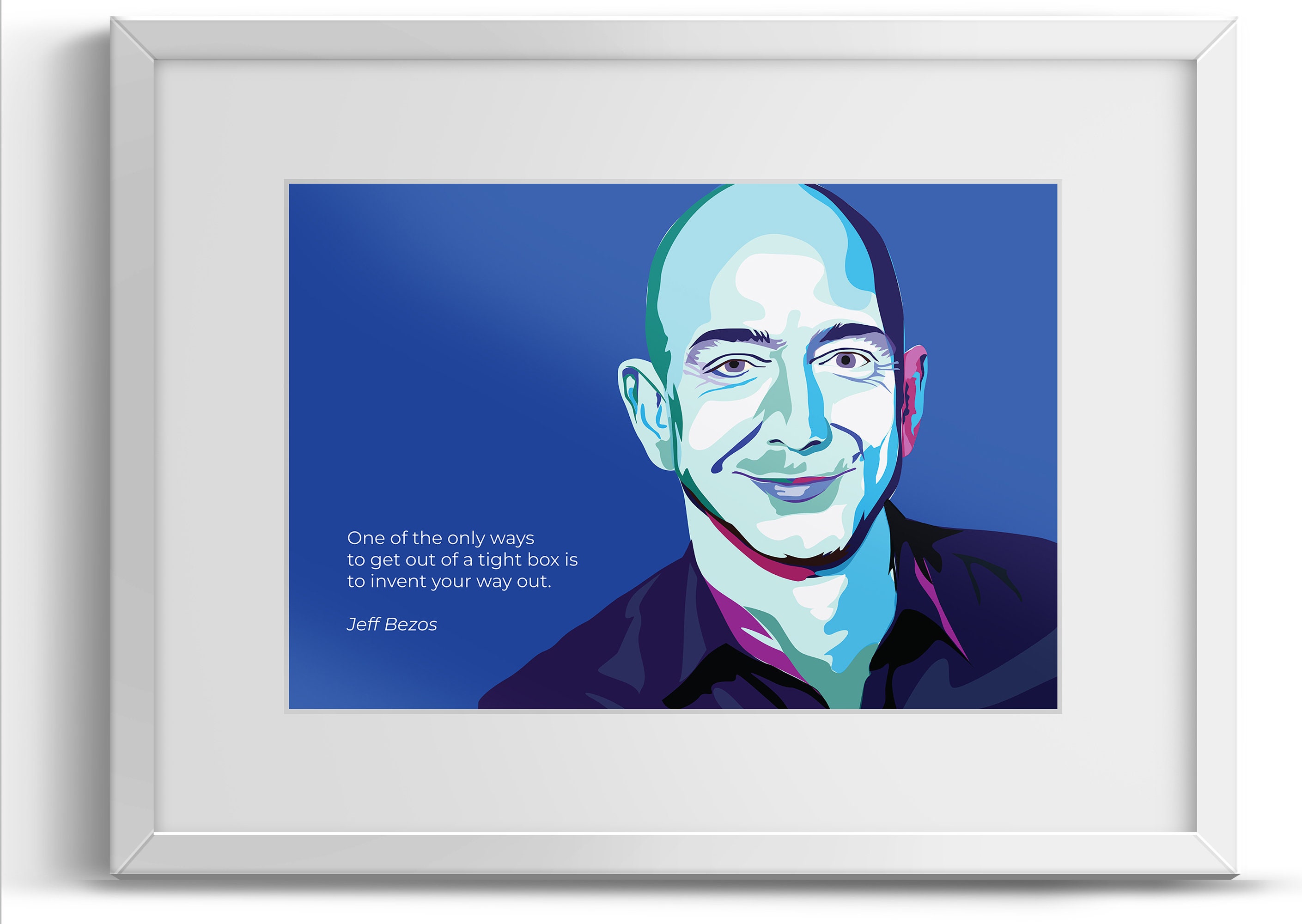 Jeff Bezos Ilustración Pared Arte A2 A3 A4 A5 - Etsy España