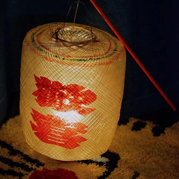 Bamboo Paper Lantern - Etsy