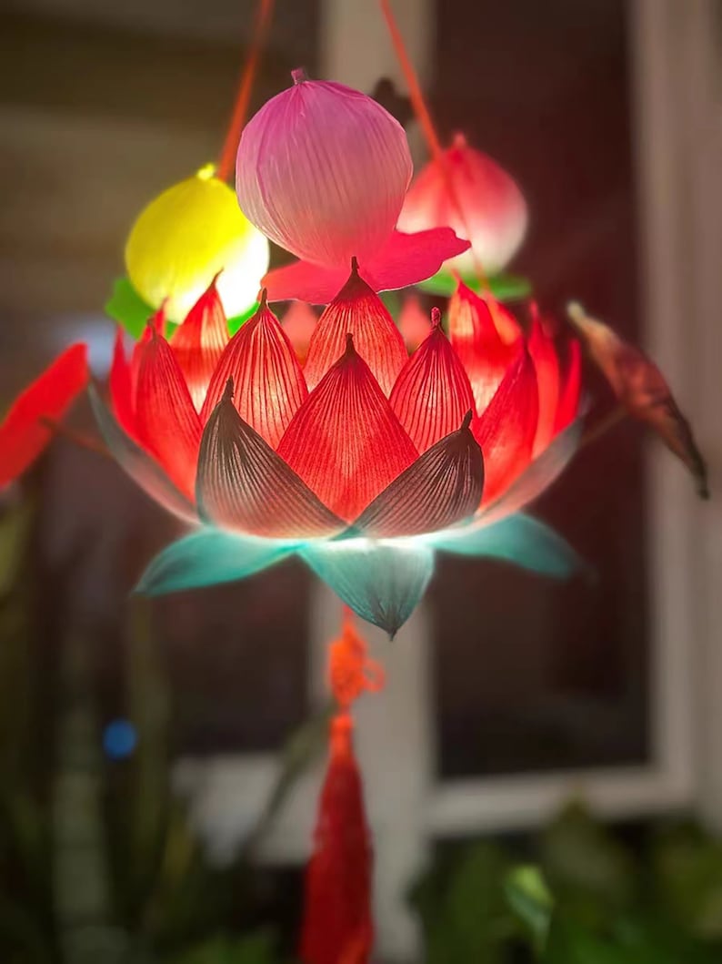 20cmcenturies of Heritage, Handmade Lanterns,pink Lotus Lantern ...