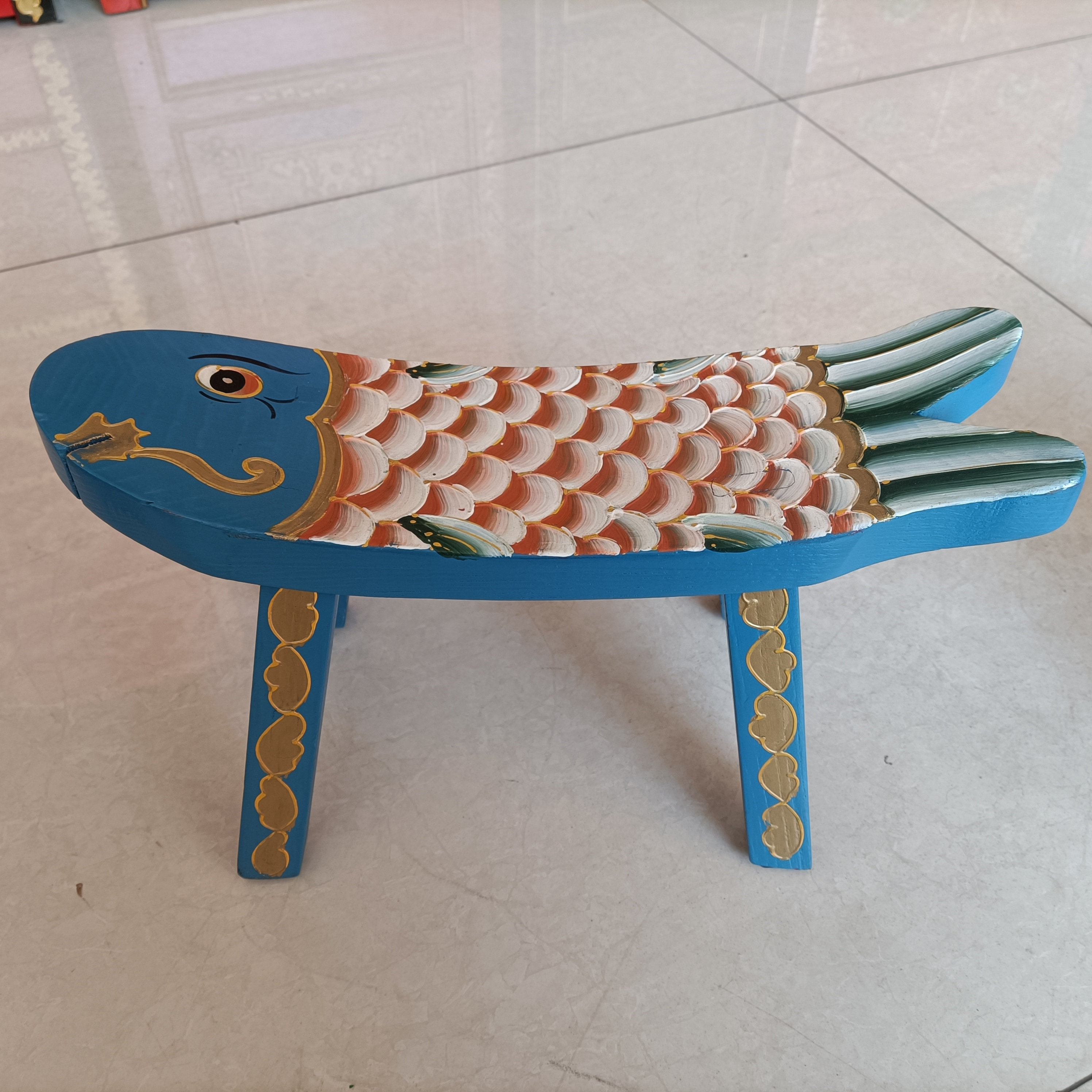 Hand-painted Bench, Fish Bench, Children's Bench, Small Bench - Etsy