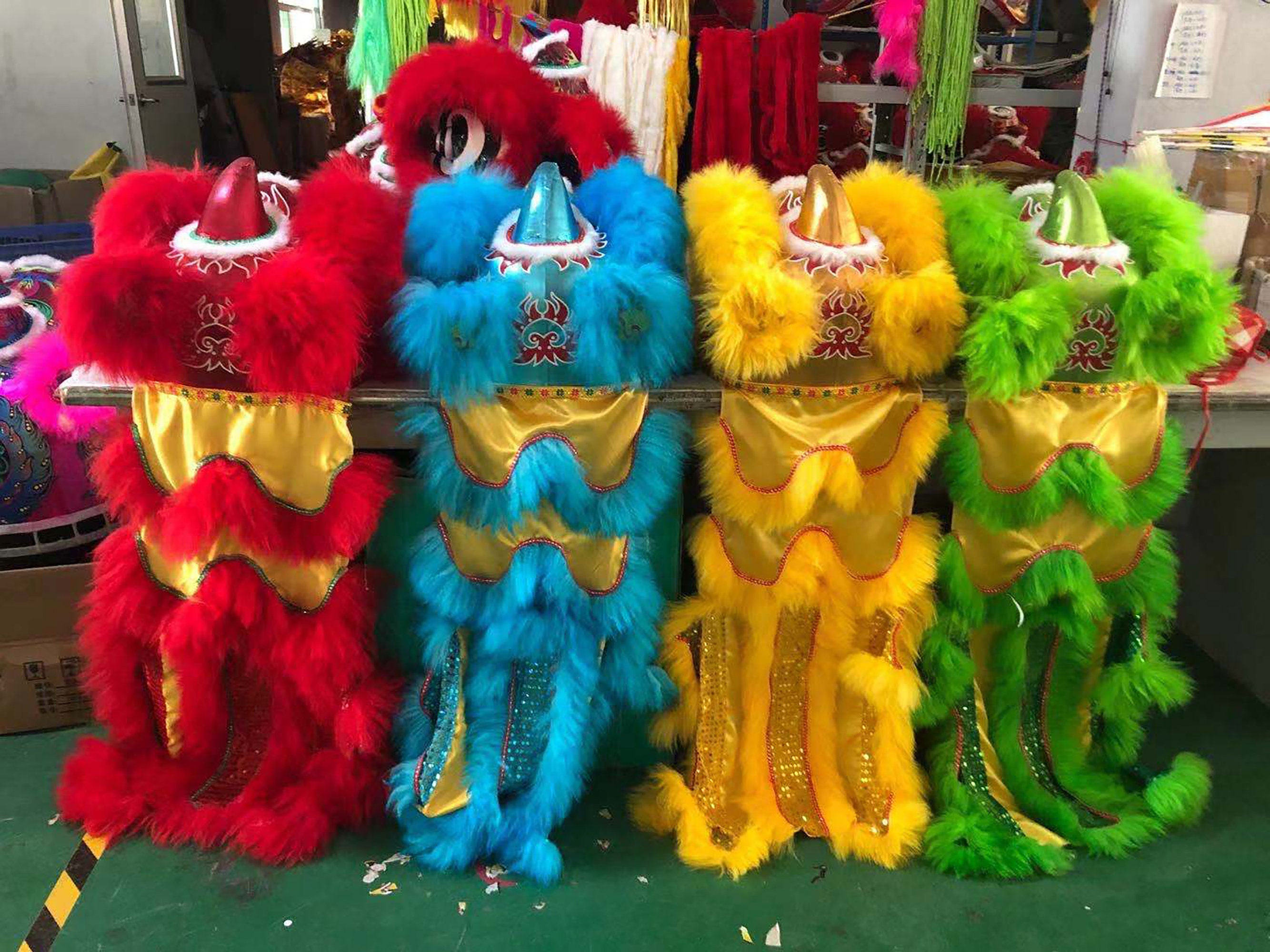 Chinese New Year Lion Dance Costume, Mid-autumn Festival Giftblinking ...