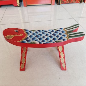 Hand-painted Bench, Fish Bench, Children's Bench, Small Bench - Etsy