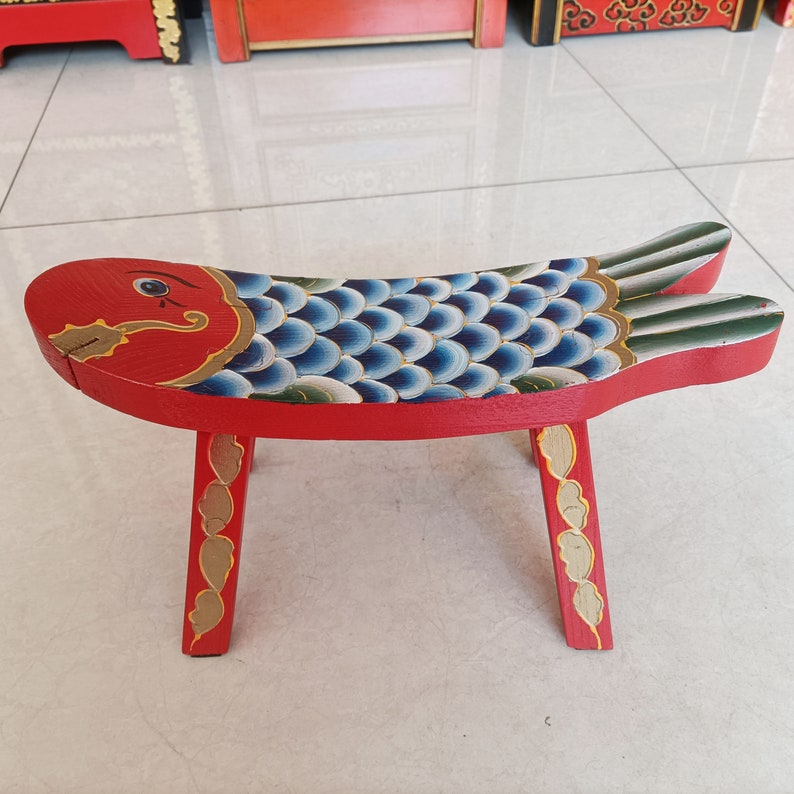 Hand-painted Bench, Fish Bench, Children's Bench, Small Bench - Etsy