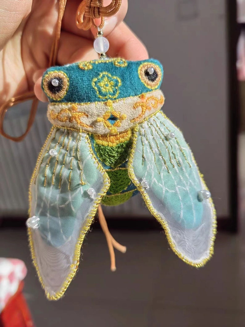 Cicada Sachet Hand Embroidery Traditional Craft Decoration - Etsy