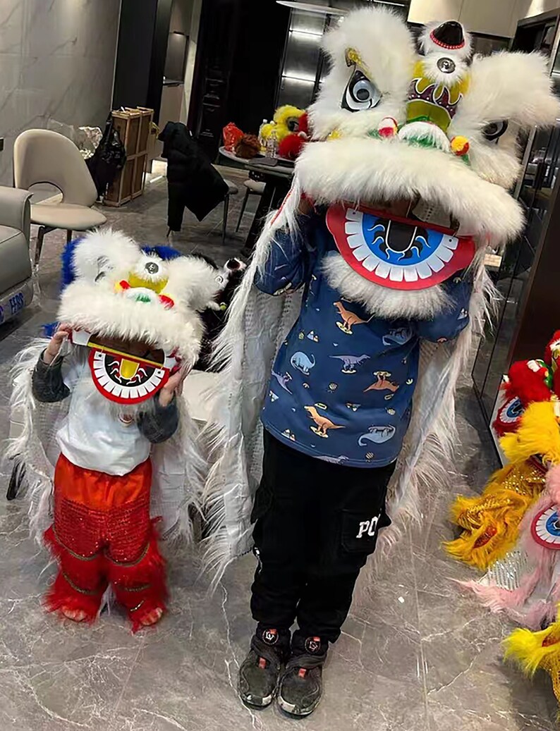 Chinese New Year Lion Dance Costume, Mid-autumn Festival Giftblinking ...