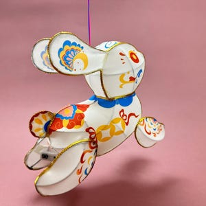 Handmade Rabbit Lantern, Festive Children's Decor, Custom Colors - Etsy