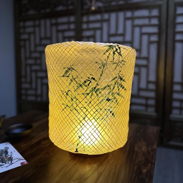 Bamboo Paper Lantern - Etsy