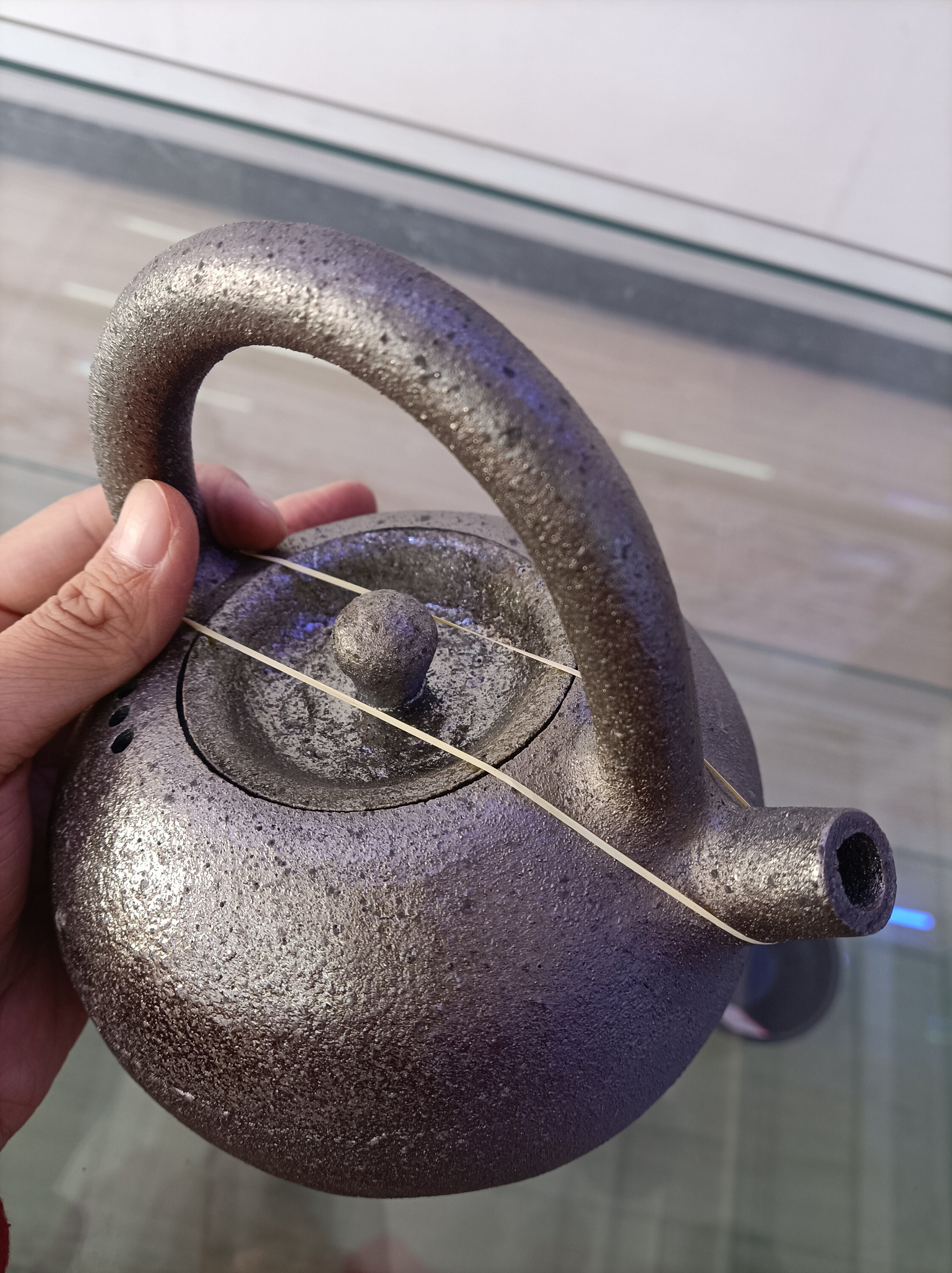 Handmade Black Sandstone Tea Set, Healthy Brewing Teapot - Etsy