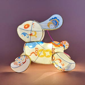 Handmade Rabbit Lantern, Festive Children's Decor, Custom Colors - Etsy