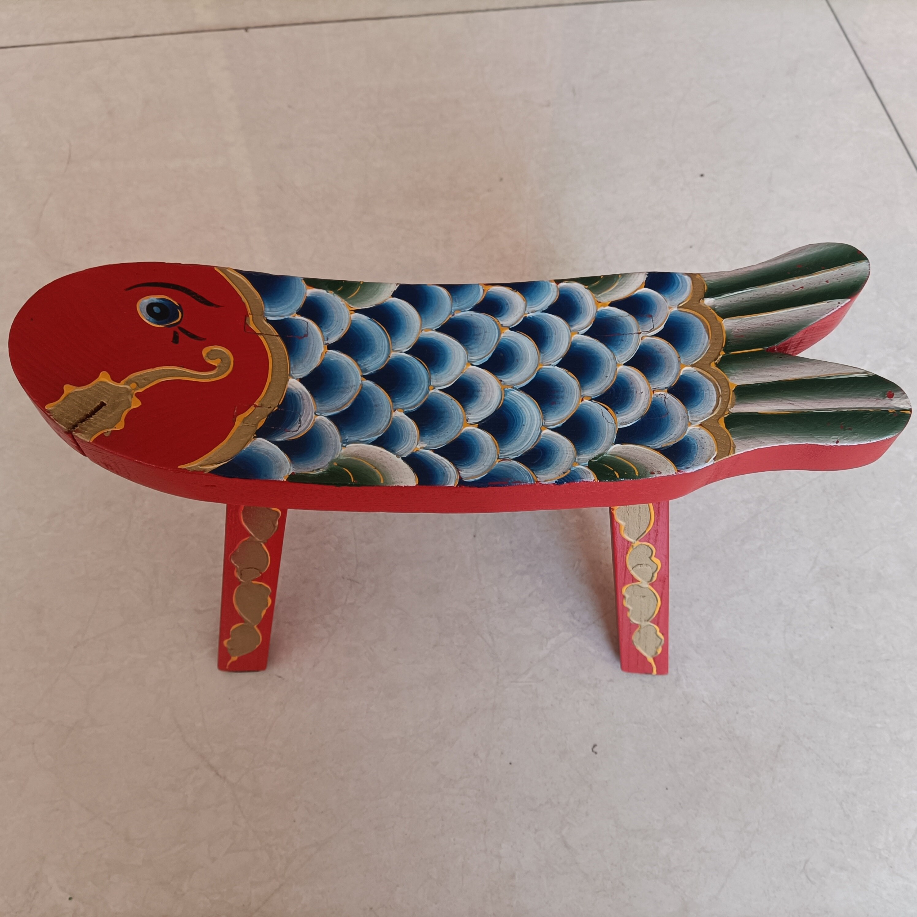Hand-painted Bench, Fish Bench, Children's Bench, Small Bench - Etsy