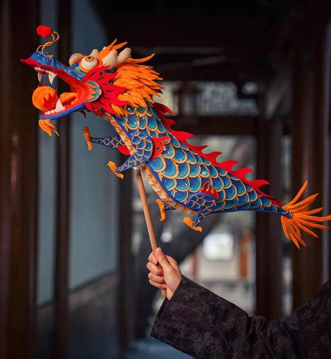 Finished Bamboo Dragon Lantern, Chinese Dragon Lantern, Dragon Lantern ...