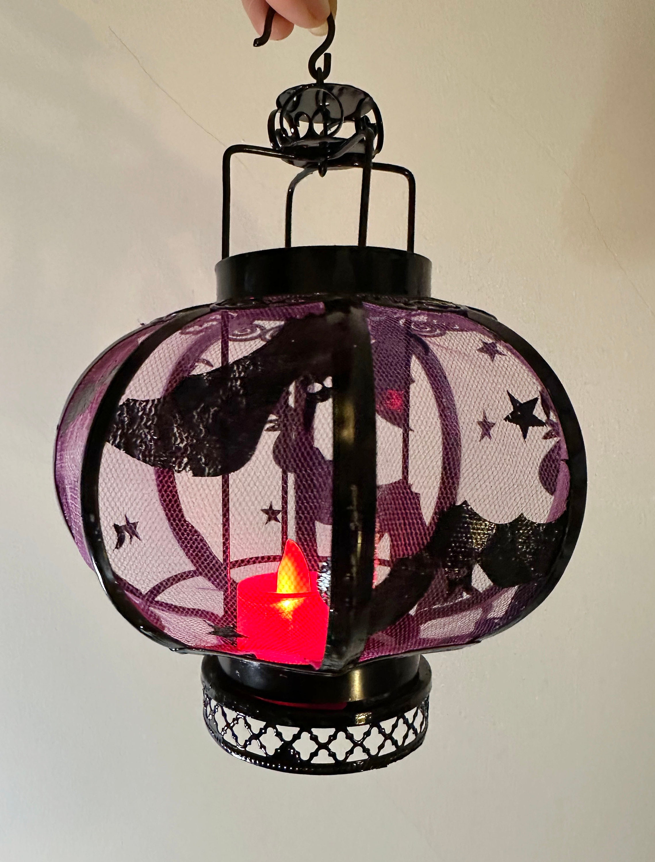 Festival Lantern Halloween Lanterns Wire Lanterns Gauze - Etsy