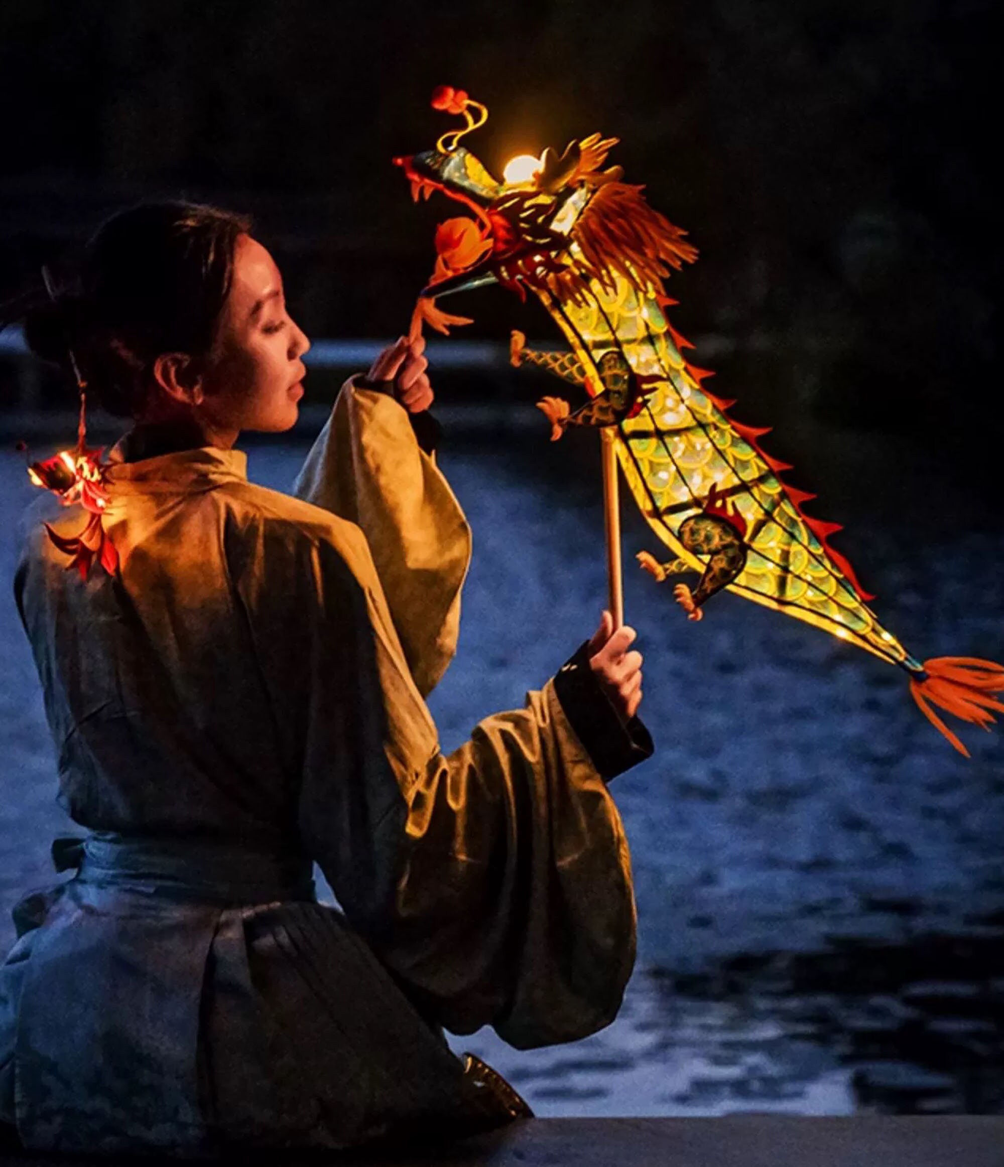 Finished Bamboo Dragon Lantern, Chinese Dragon Lantern, Dragon Lantern ...