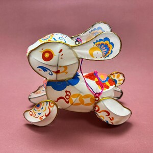 Handmade Rabbit Lantern, Festive Children's Decor, Custom Colors - Etsy