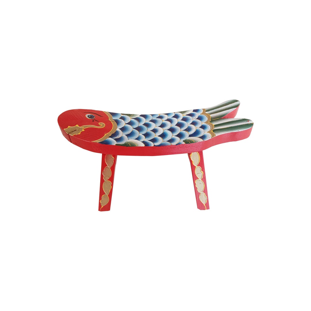 Hand-painted Bench, Fish Bench, Children's Bench, Small Bench - Etsy