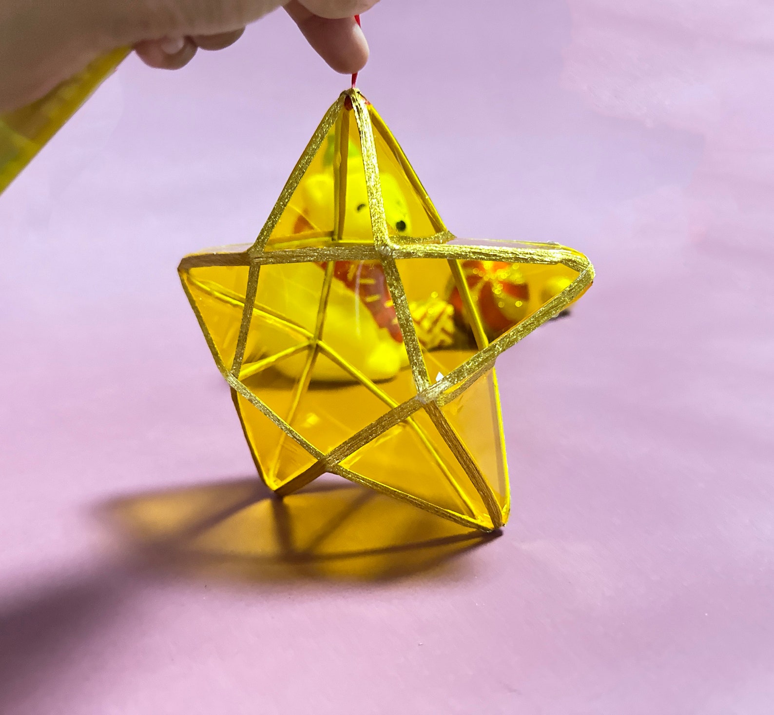 Handmade Cellophane Star Lantern, Festive Children's Light (15cm) - Etsy