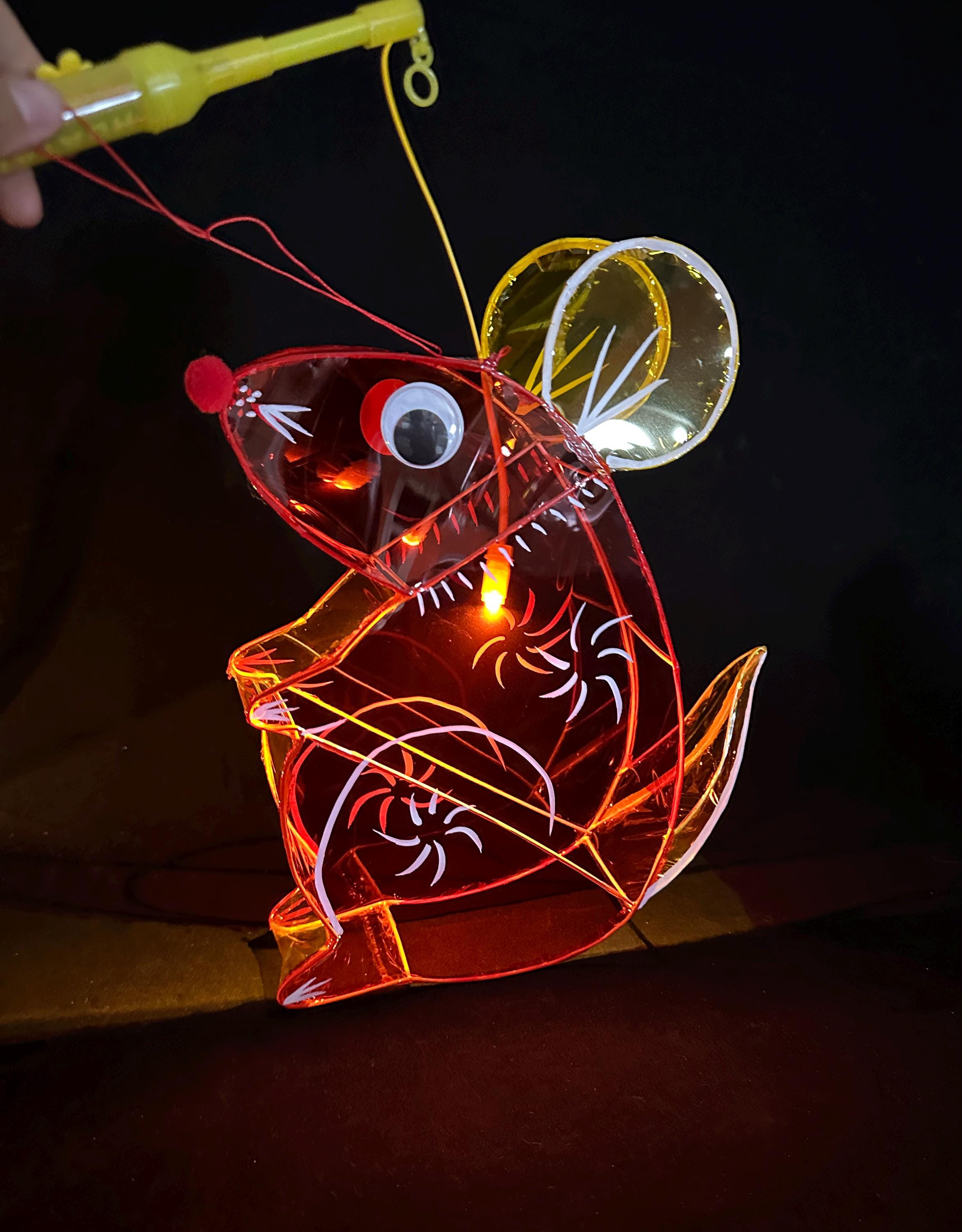 Cellophane Mouse Lantern, Traditional Chinese Craft, Qinhuai Style - Etsy