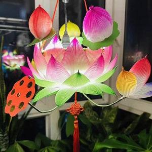 20cmcenturies of Heritage, Handmade Lanterns,pink Lotus Lantern ...