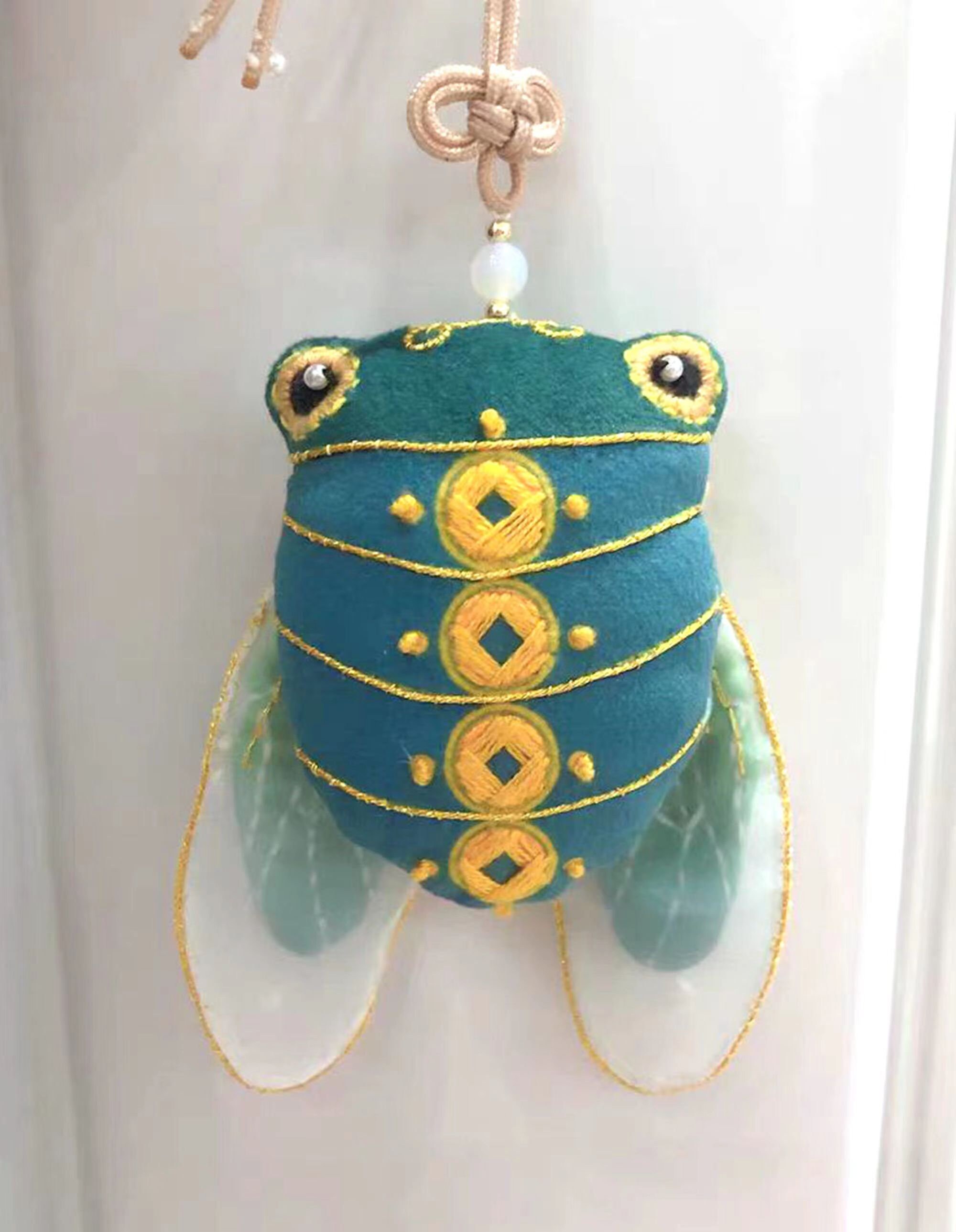 Cicada Sachet, Hand Embroidery, Traditional Craft, Decoration - Etsy