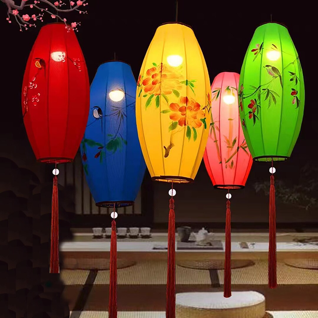 Hand-painted Lanterns, Classical Painting Lanterns, Ink Painting ...