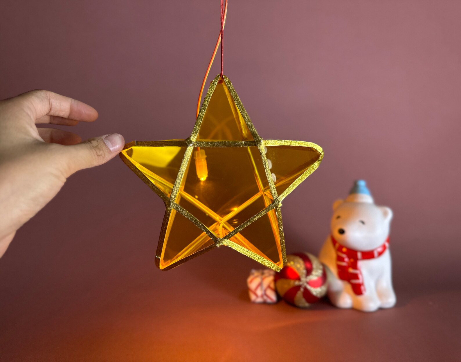 Handmade Cellophane Star Lantern, Festive Children's Light (15cm) - Etsy