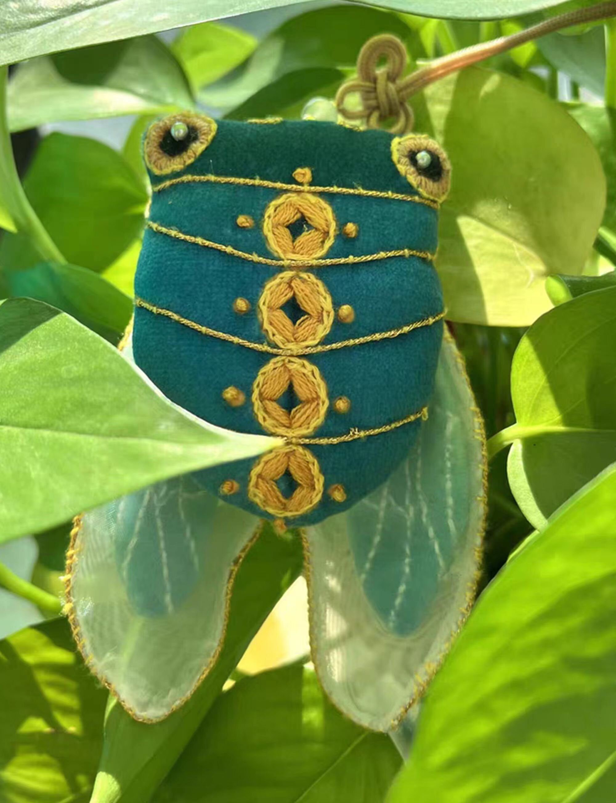 Cicada Sachet, Hand Embroidery, Traditional Craft, Decoration - Etsy