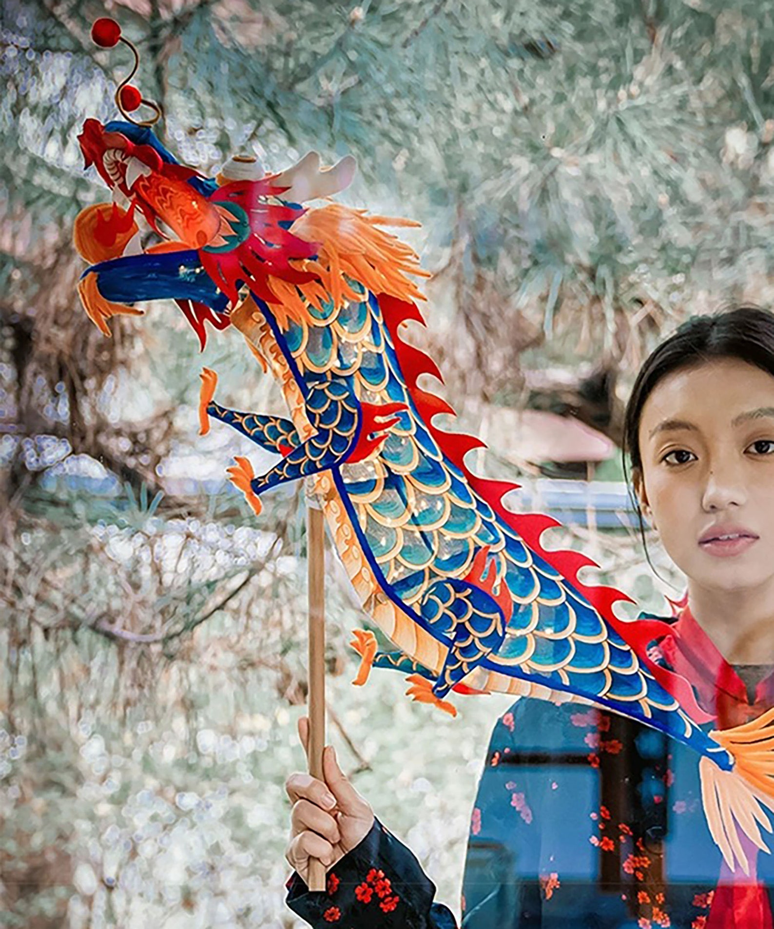 Finished Bamboo Dragon Lantern, Chinese Dragon Lantern, Dragon Lantern ...