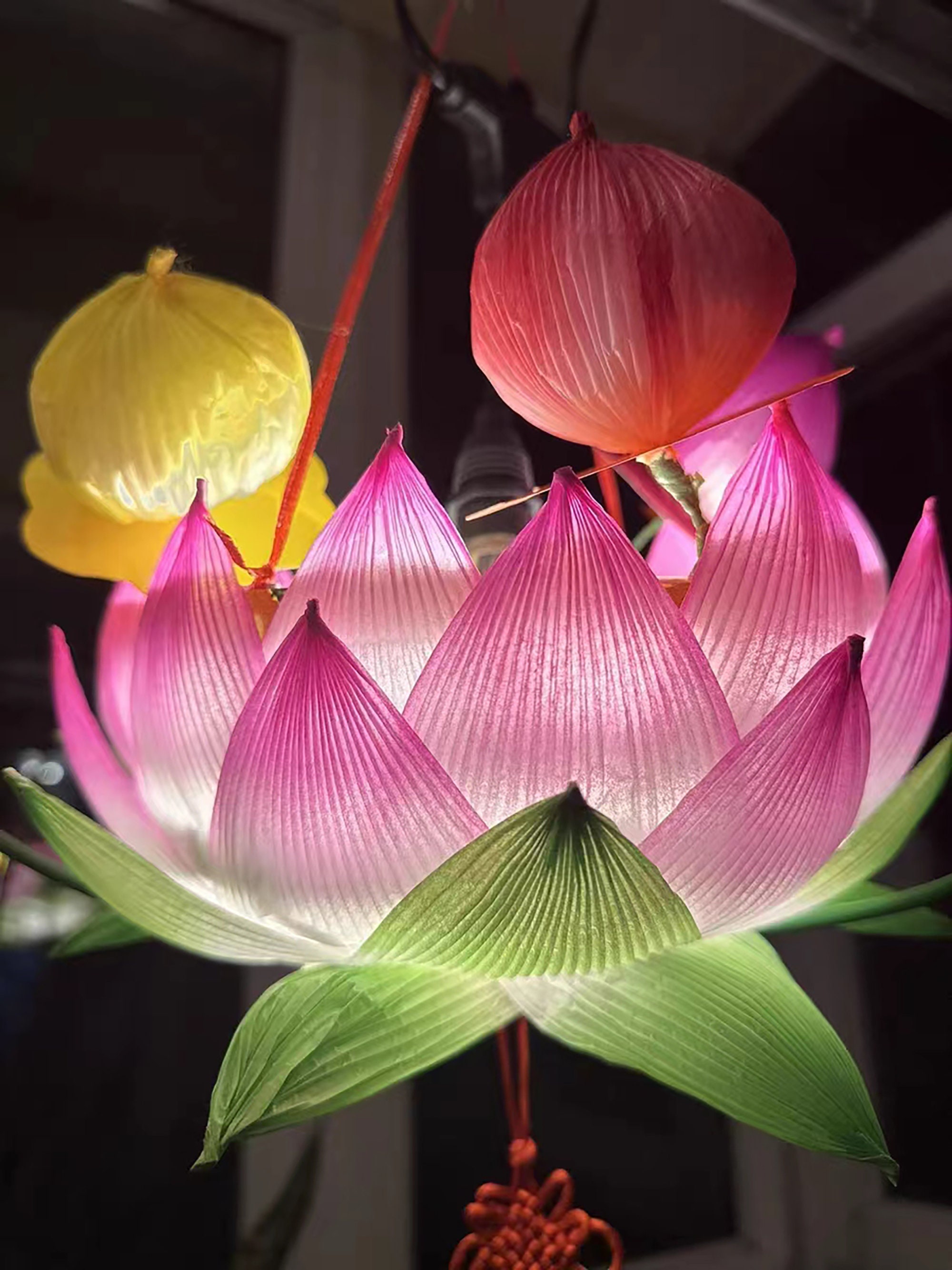 20cmcenturies of Heritage, Handmade Lanterns,pink Lotus Lantern ...