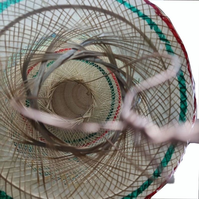 Hand-painted Bamboo Lantern, Vintage Mountain Art, Oil-paper Lantern - Etsy