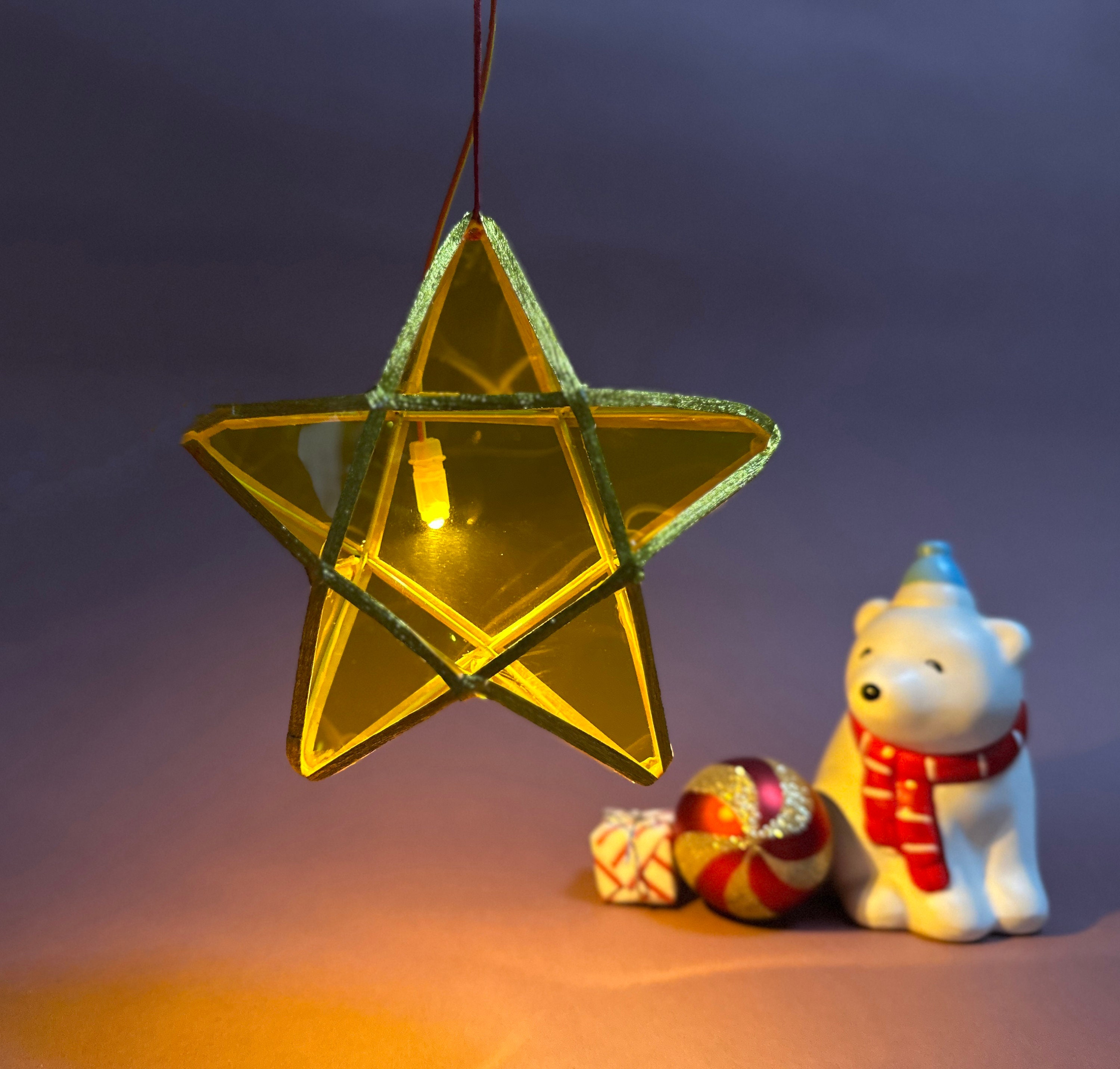 Handmade Cellophane Star Lantern, Festive Children's Light (15cm) - Etsy