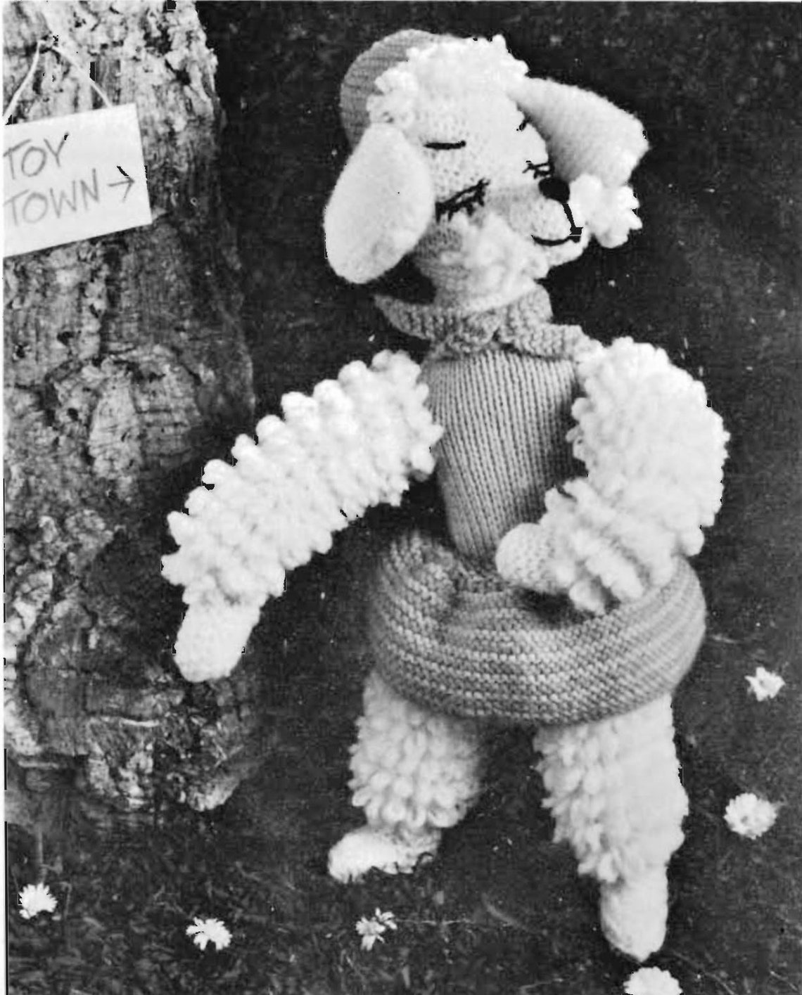 Vintage Toy Knitting Patterns PDF Download Doll Bed Scottie Dog Panda ...